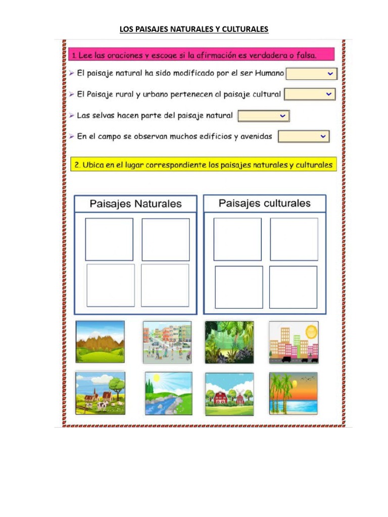 GUIA PAISAJES NATURALES Y CULTURALES | PDF