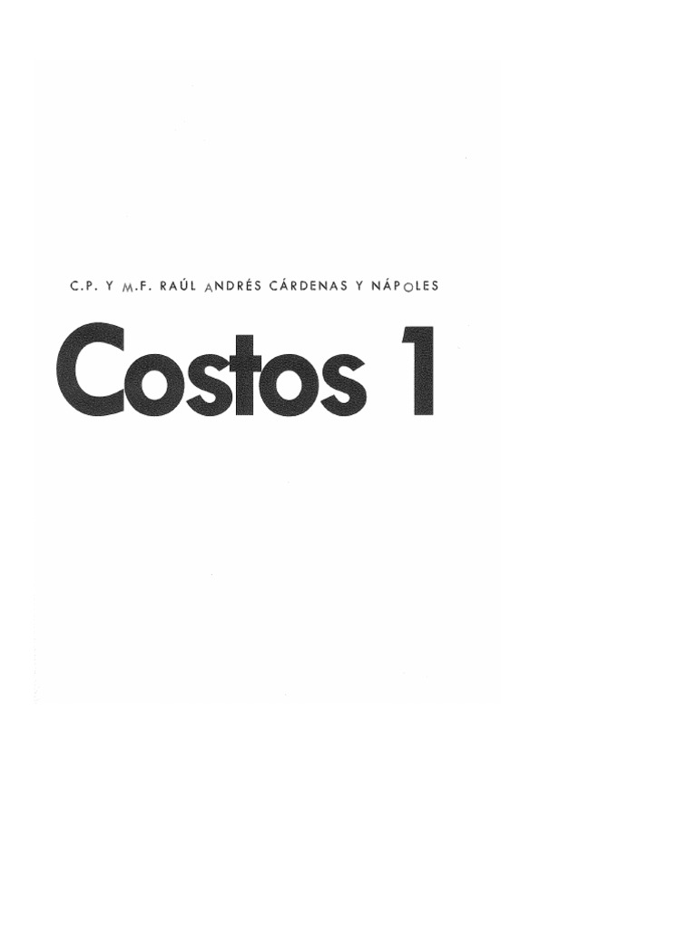Costos 1 | PDF