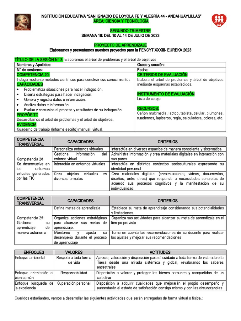 Guía Eureka Semana 18 2023 | PDF