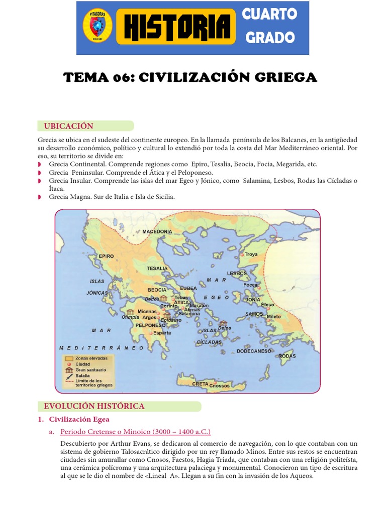 Evolución-Histórica-de-Grecia | PDF | Esparta | Antigua Grecia