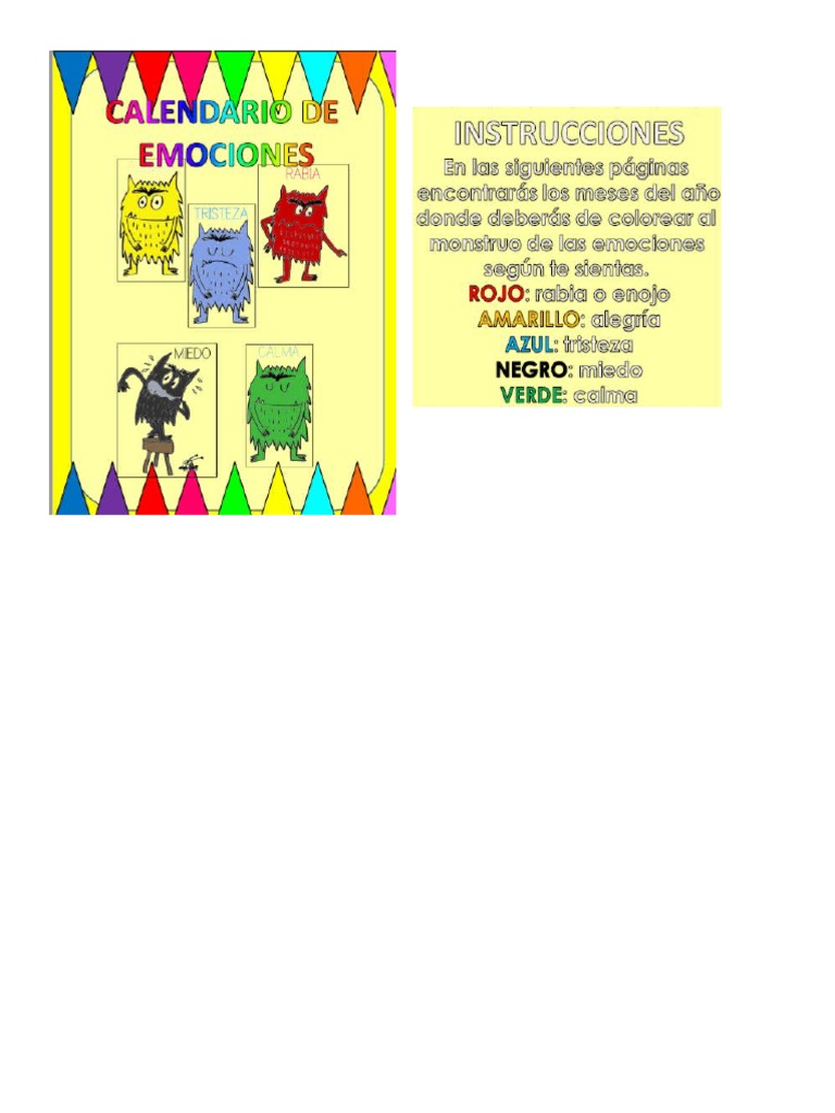 Calendario de Las Emociones | PDF