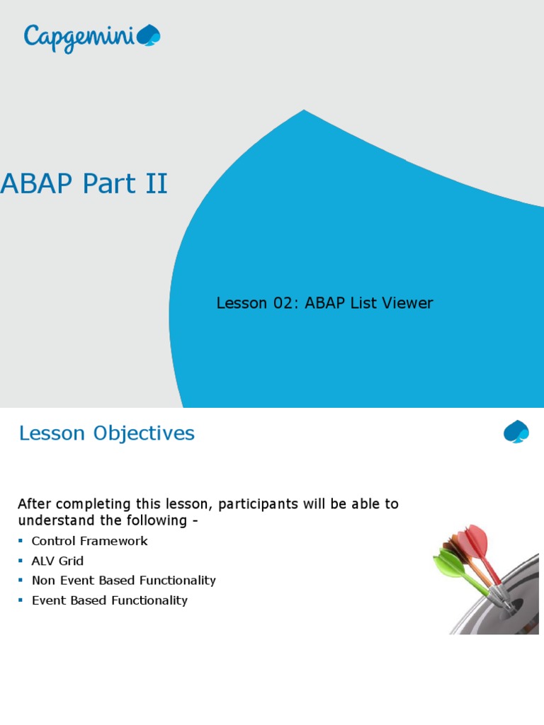 ABAP List Viewer Overview and Functions | PDF | Class (Computer ...