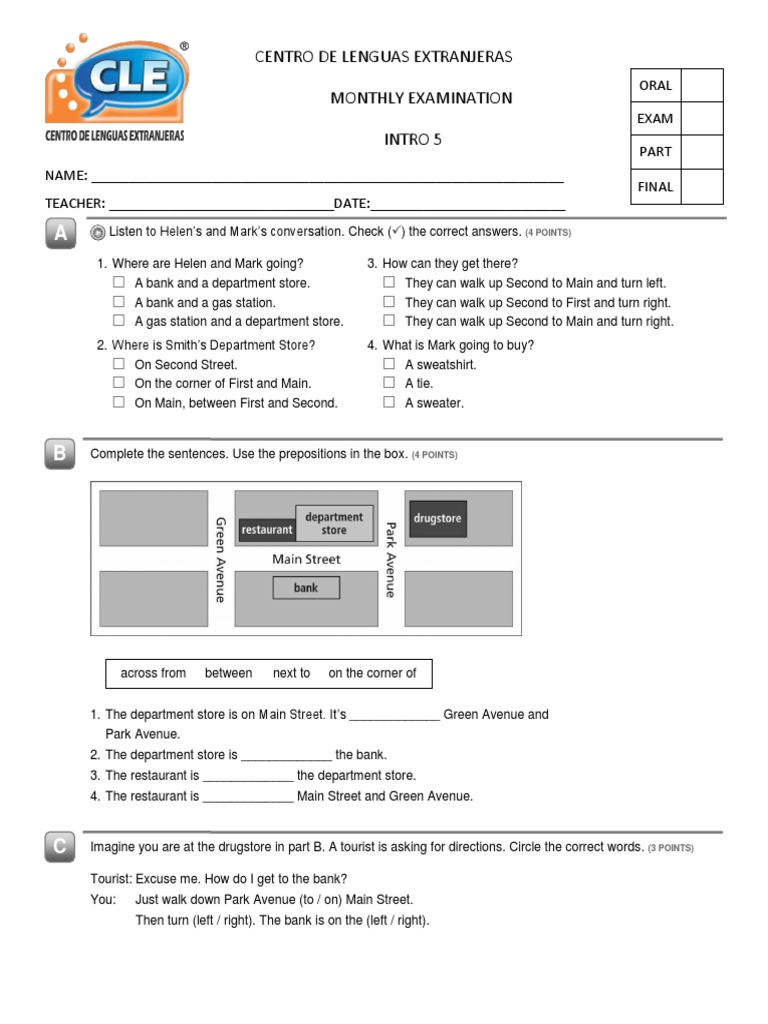 Intro 5 (Units 13-16) C. | PDF | Grammar | Syntax
