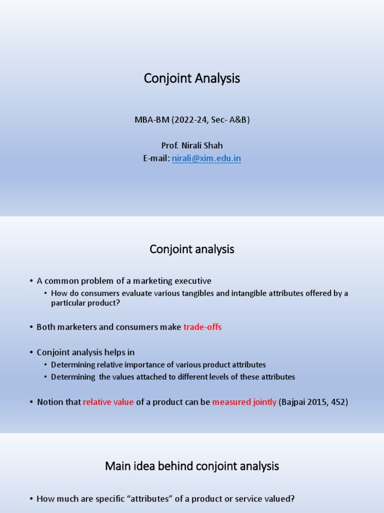Conjoint Analysis | PDF | Brand | Business Process