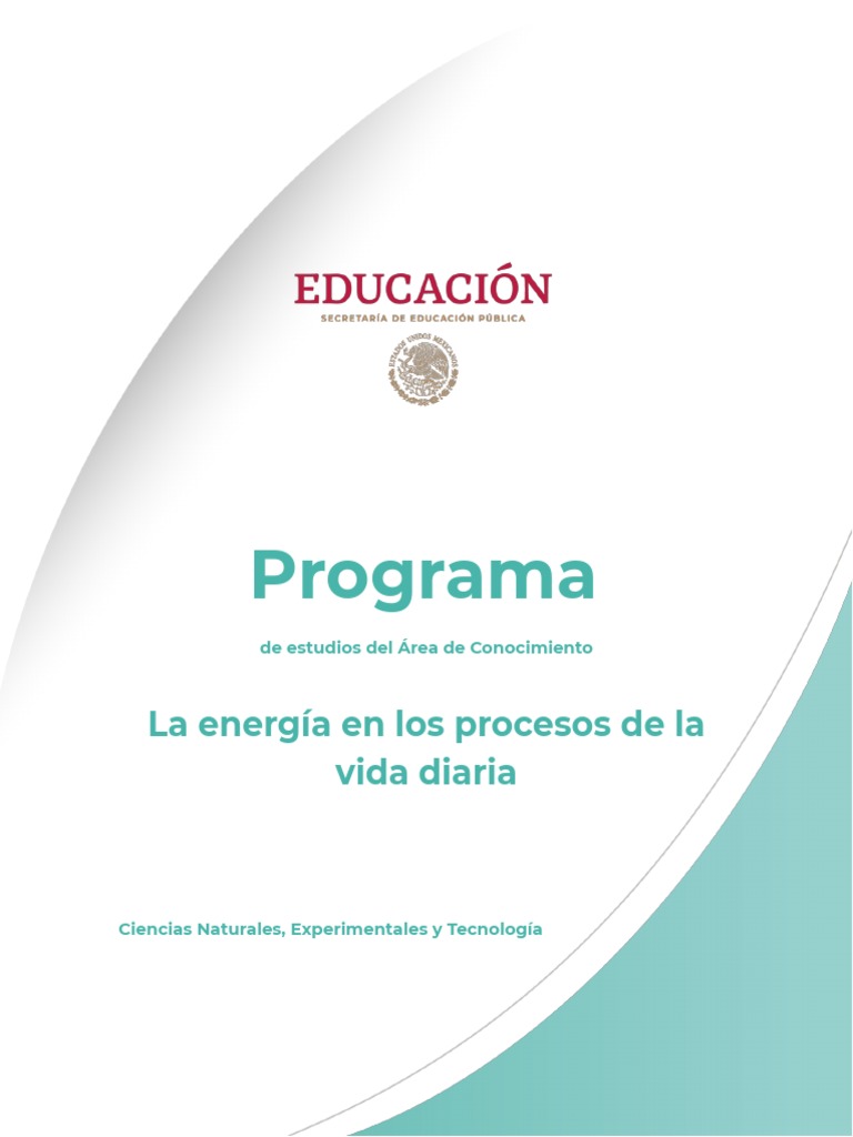 La Energia en Los Procesos de La Vida Diaria CNEYT V | PDF