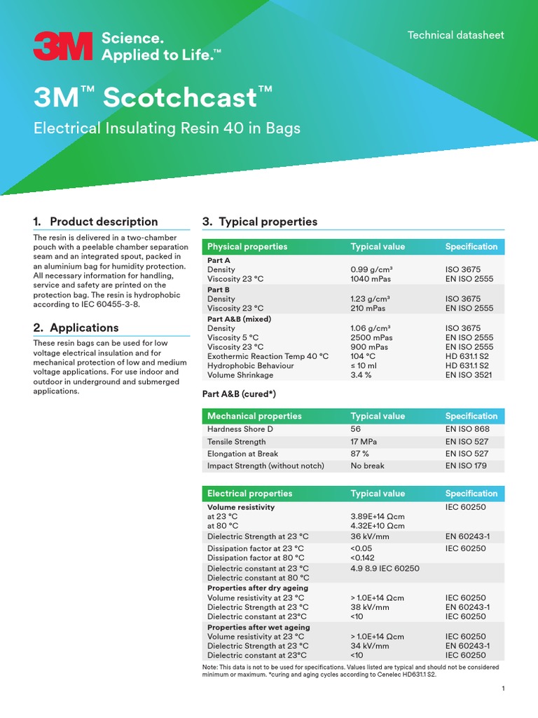 EMD - EMEA - Scotchcast Electrical Insulating Resin 40 in Bags - TDS ...