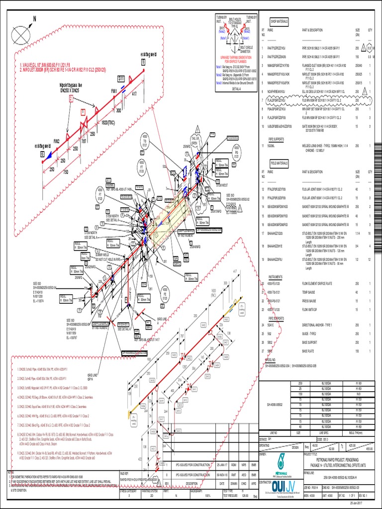 SH-4300M00250-00502-03 - 1 Unit B - Red Line Iso Revised 11 Aug | PDF