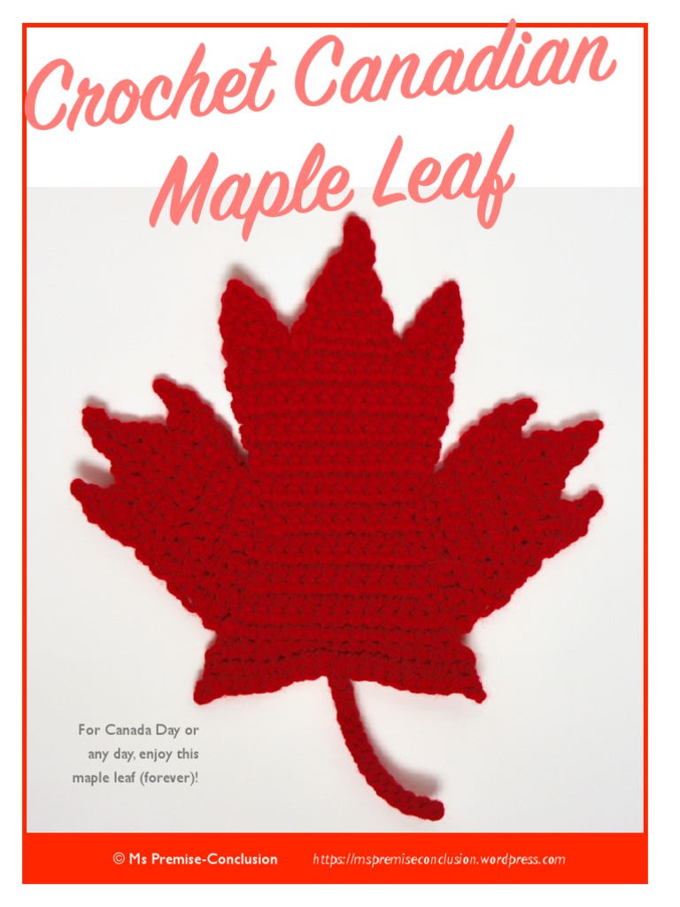Crochet Canadian Maple Leaf | PDF