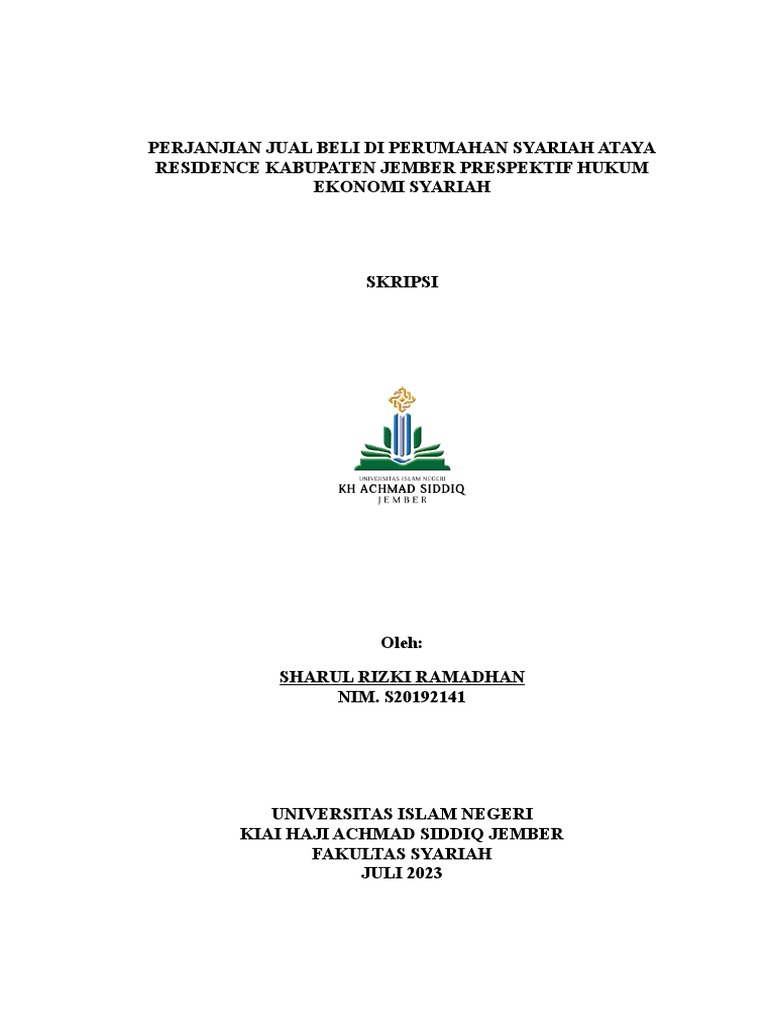 Skripsi Revisi | PDF