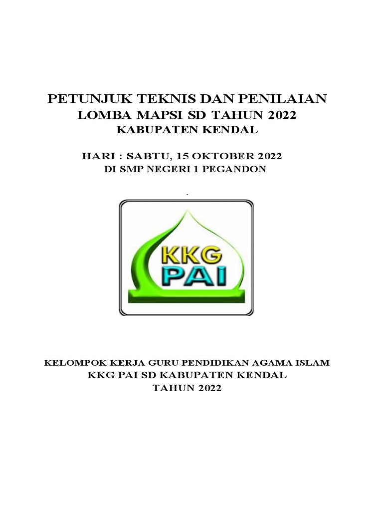 .Juknis Mapsi Th. 2022 Final | PDF