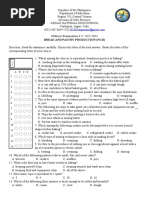 BPP 1st Quarter Exam Questions | PDF | Baking | Flour