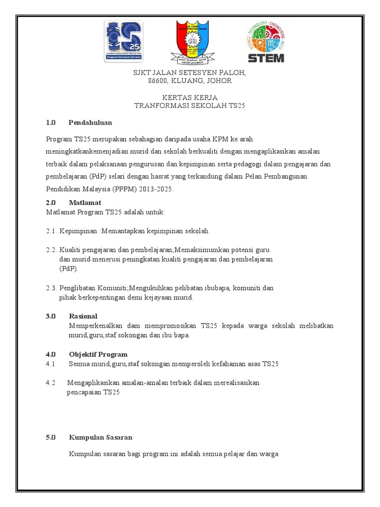 Kertas Kerja ts25 | PDF