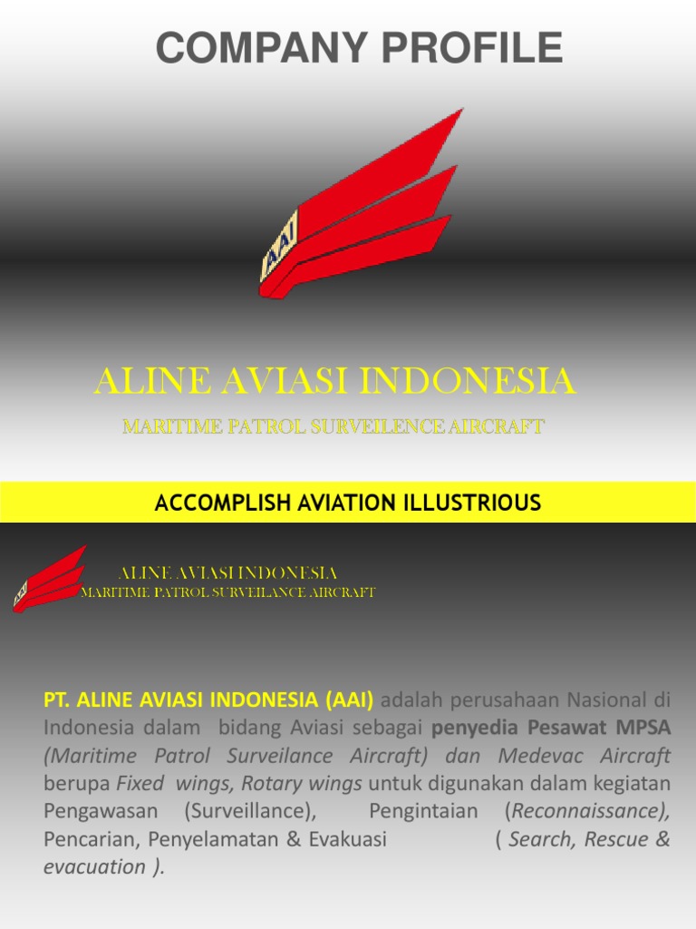 Draft Compro ALINE AVIASI NEW BACKGROUND | PDF
