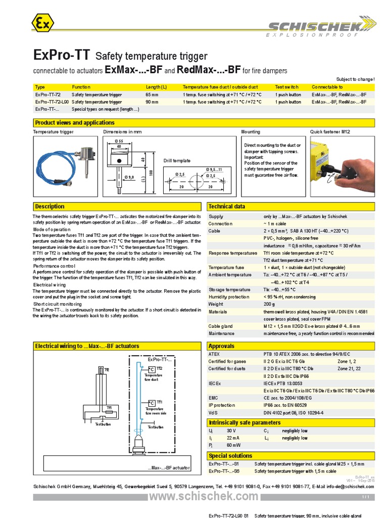 ExPro-TT en | PDF | Duct (Flow) | Fuse (Electrical)