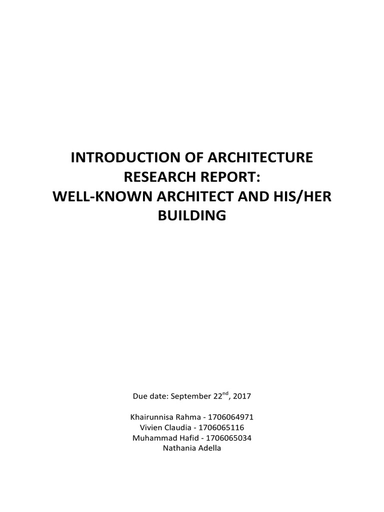 Introduction of Architecture | PDF