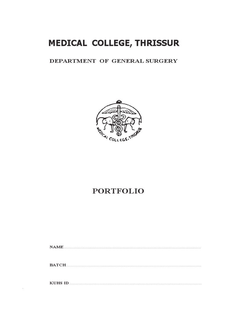 Surgery Portfolio - CBME | PDF