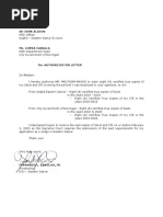 Authorization Letter-DFA Format | PDF | Law