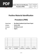 PMI Testing Procedure Guide | PDF | Construction | Welding