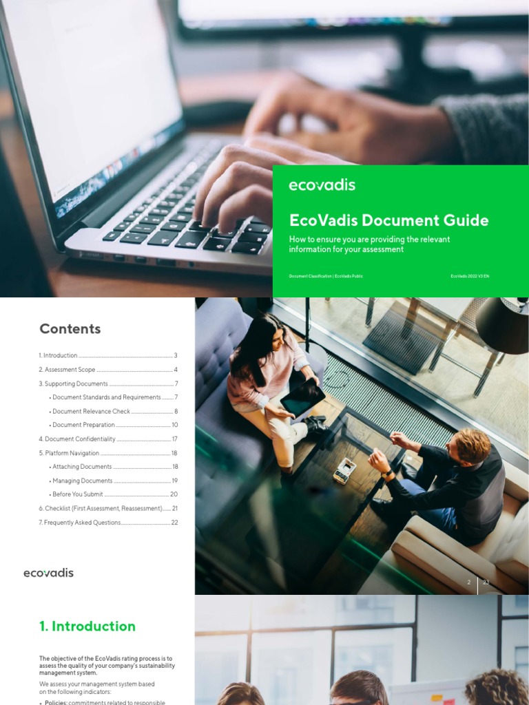 Ecovadis Document Guide En Pdf