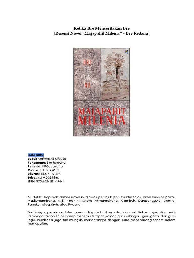 Resensi Majapahit Milenia - Bre Redana | PDF