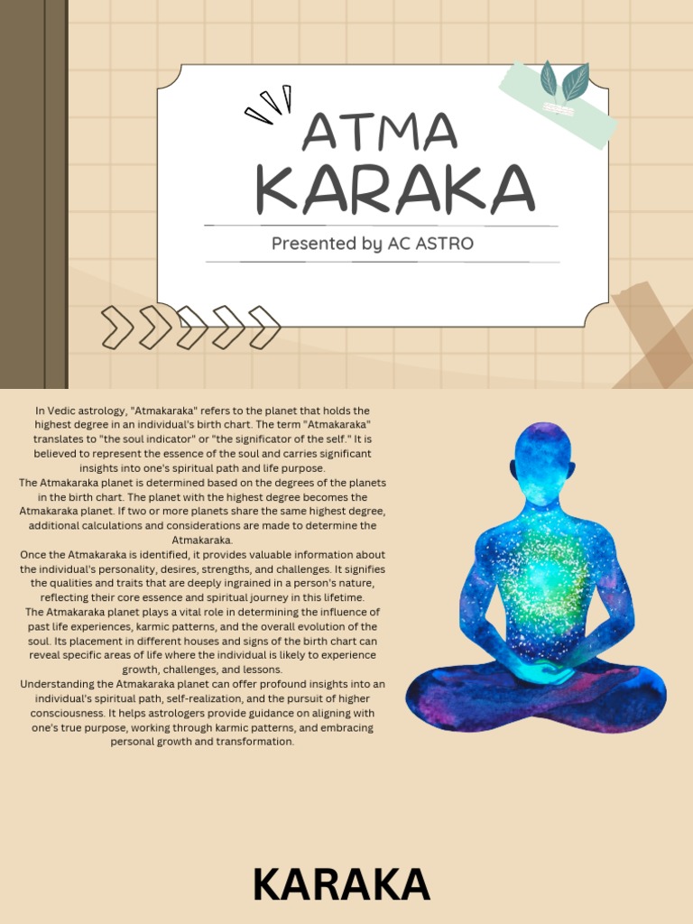 Atma Karaka in Vedic Astrology | PDF | Religion & Spirituality
