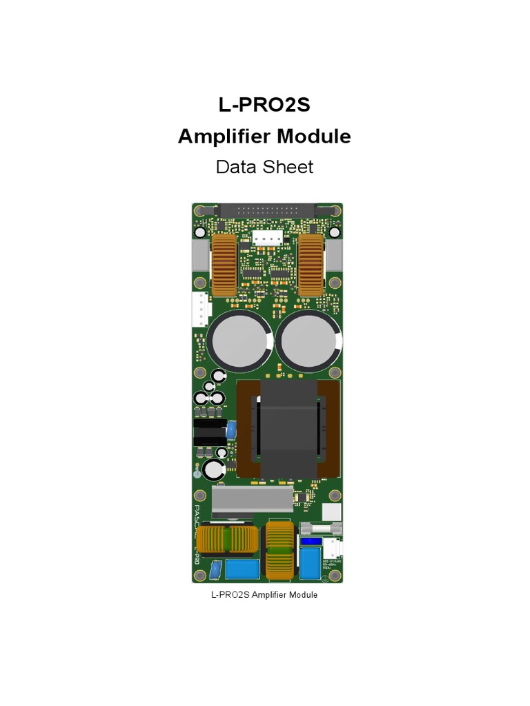 L-PRO2S Data Sheet-1 1 | PDF