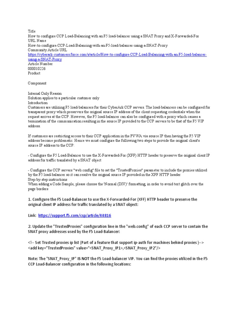 How To Configure CCP Loadbalancing | PDF | Computers | Technology & Engineering