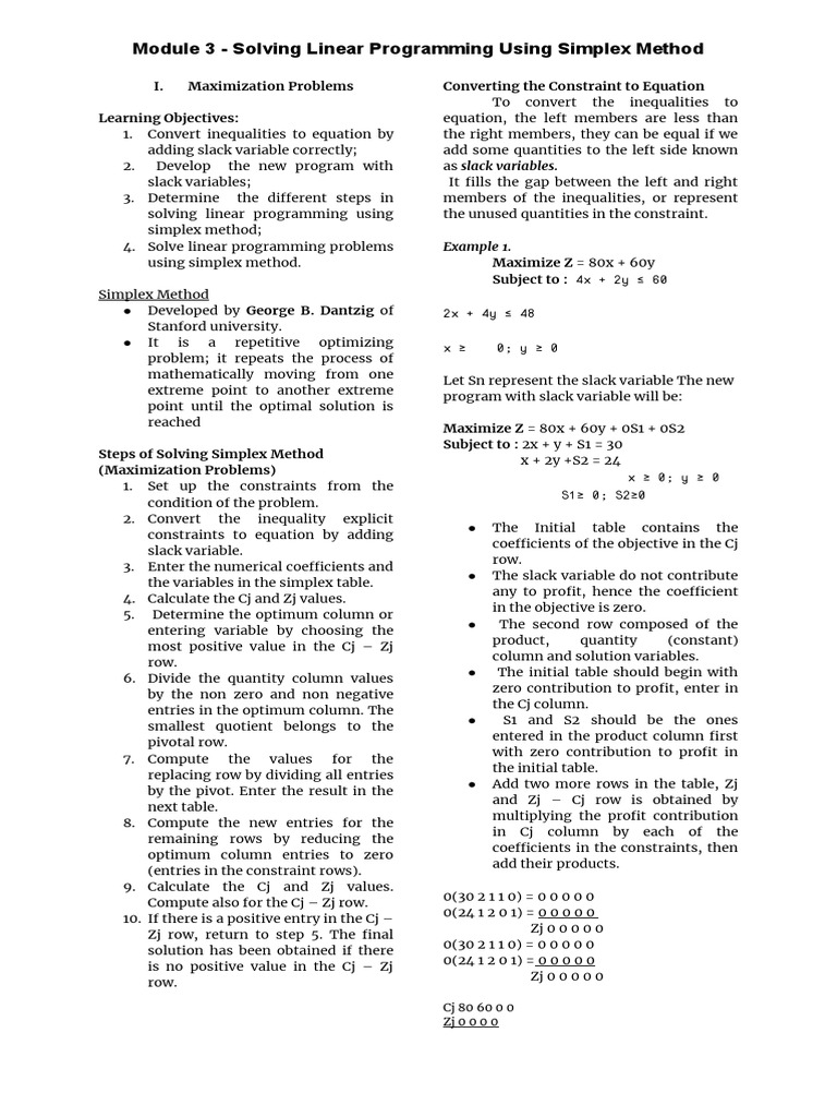 Mansci Module 3 | PDF