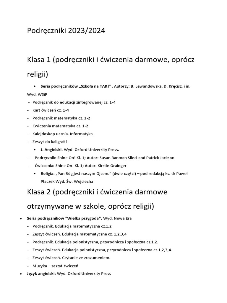 Podreczniki 2023. Na Strone | PDF