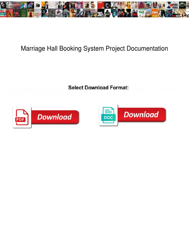 Marriage Hall Booking System Project Documentation | PDF