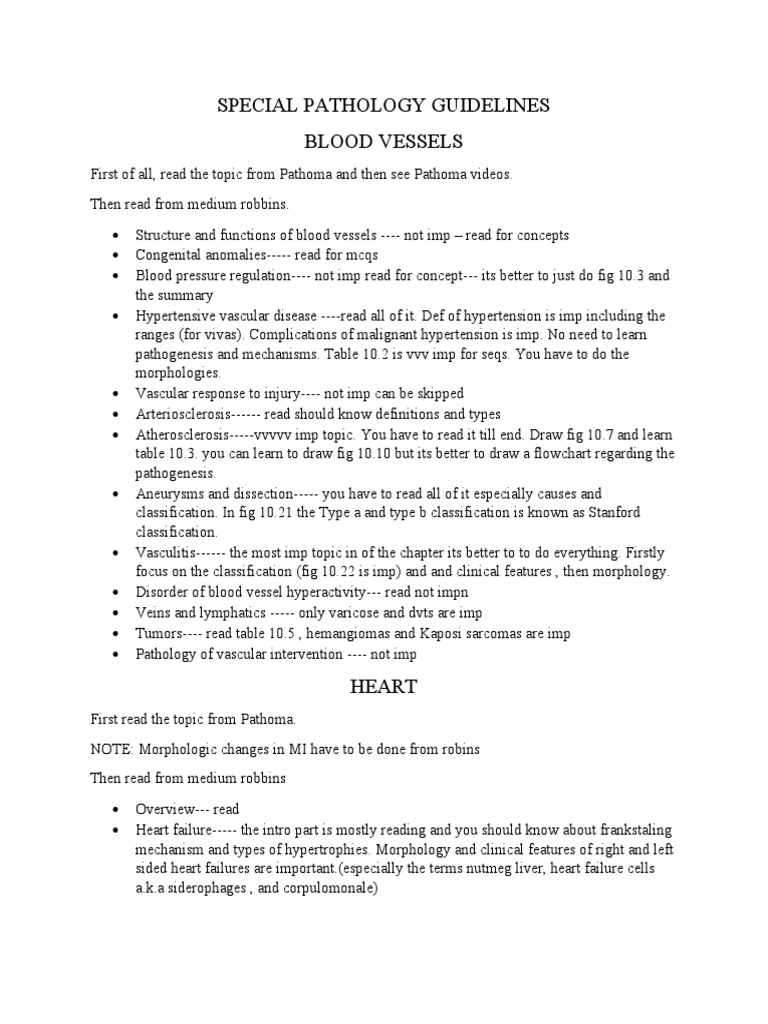 Special Pathology Guidelines | PDF