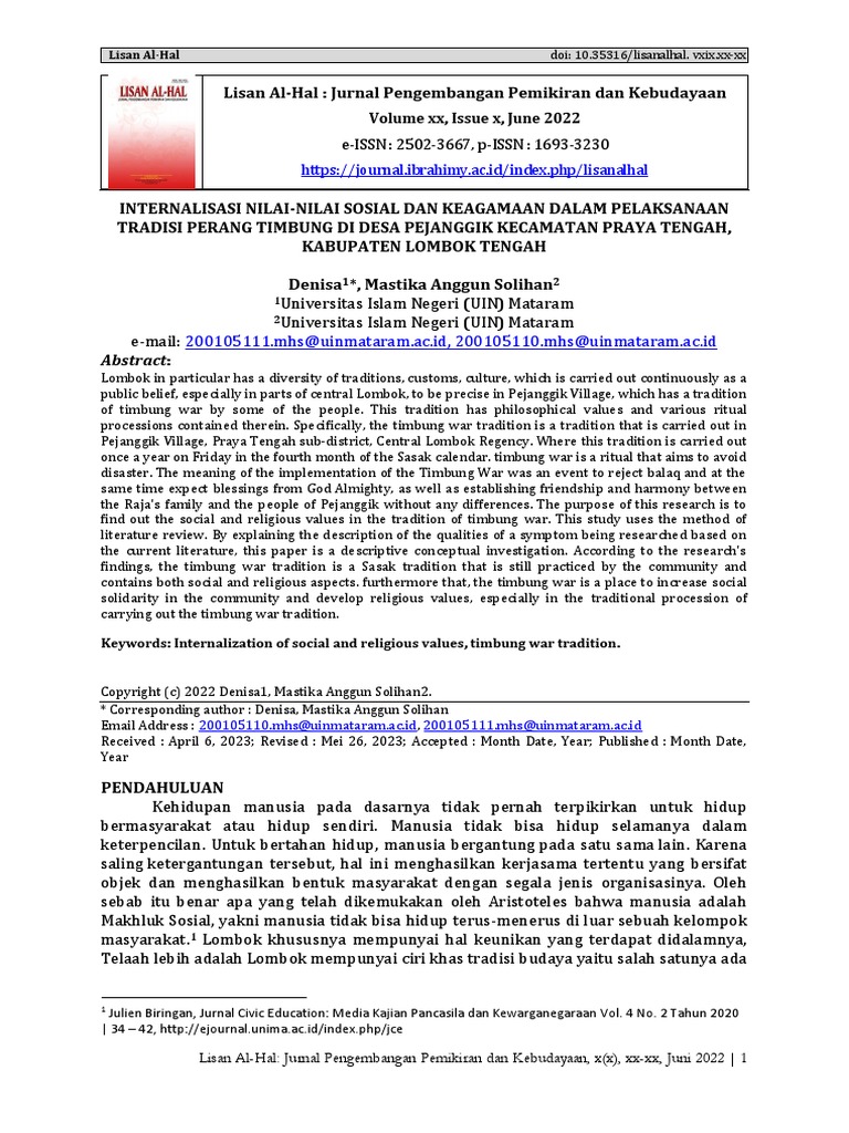 KLP 9 - Jurnal Antropologi-1 | PDF