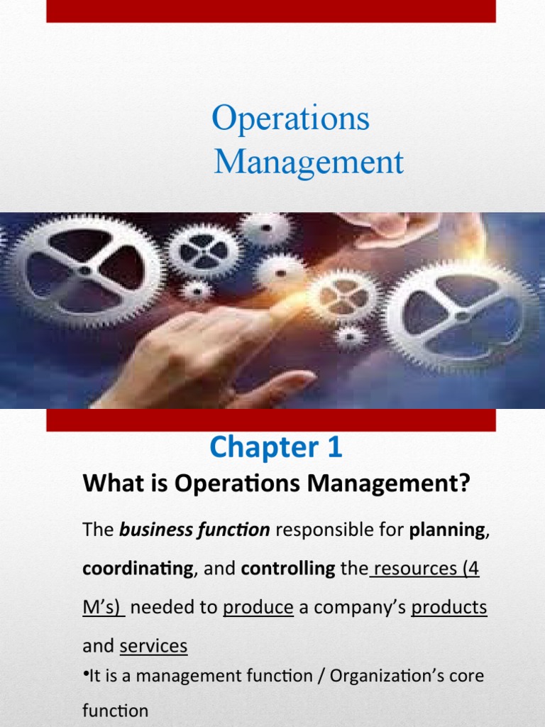 Operations Management | PDF | Supply Chain Management | Supply Chain