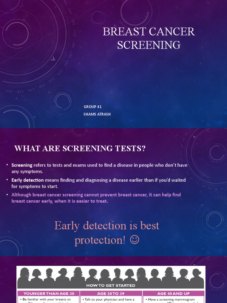 Breast Cancer Screening | PDF | Mammography | Breast Cancer