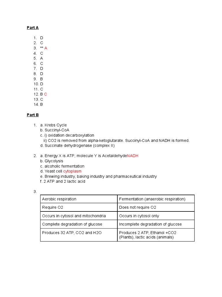 Bio 1 Tutorial 6b (W11) | PDF Bio 1 Tutorial 6b (W11) | PDF