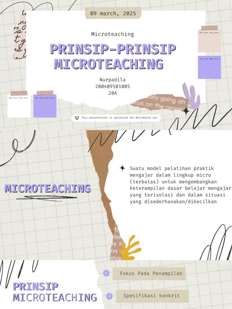 Prinsip-Prinsip Microteaching | PDF
