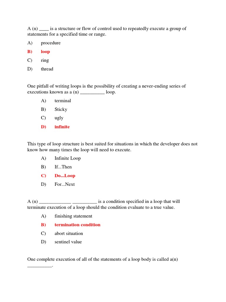 Understanding Loop Structures in Programming | PDF