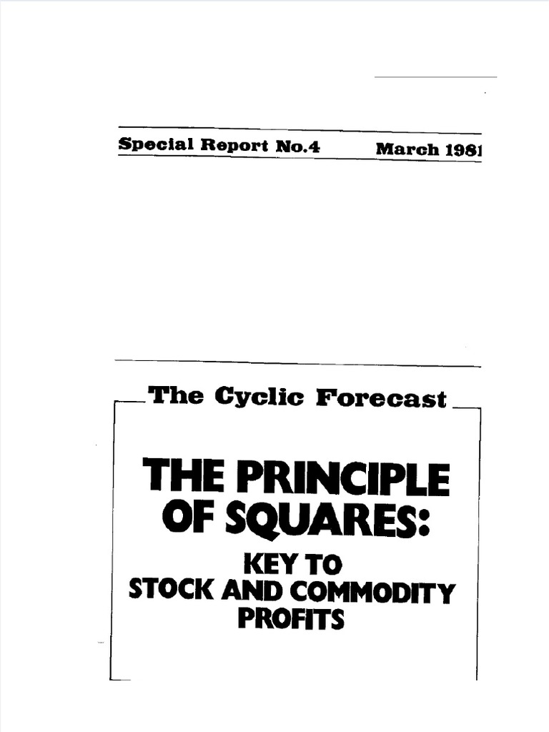 Trading The Cyclic Forecast The Principle of Squares According To Gann ...