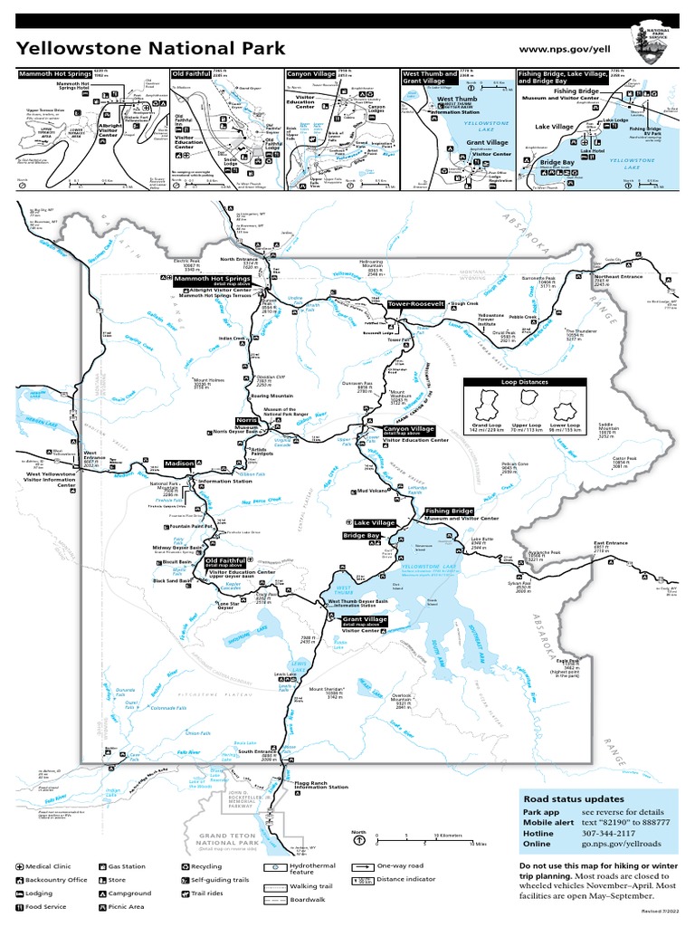 Yellowstone National Park Map Guide | PDF | Camping