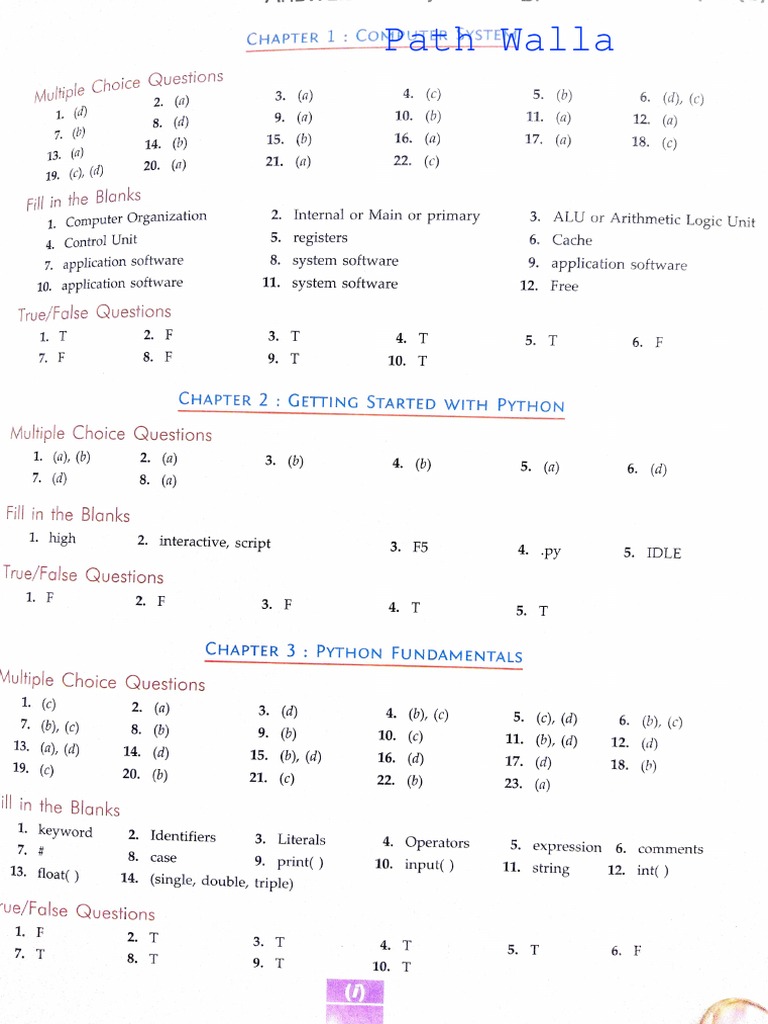 IP CLASS 11 OTQ | PDF