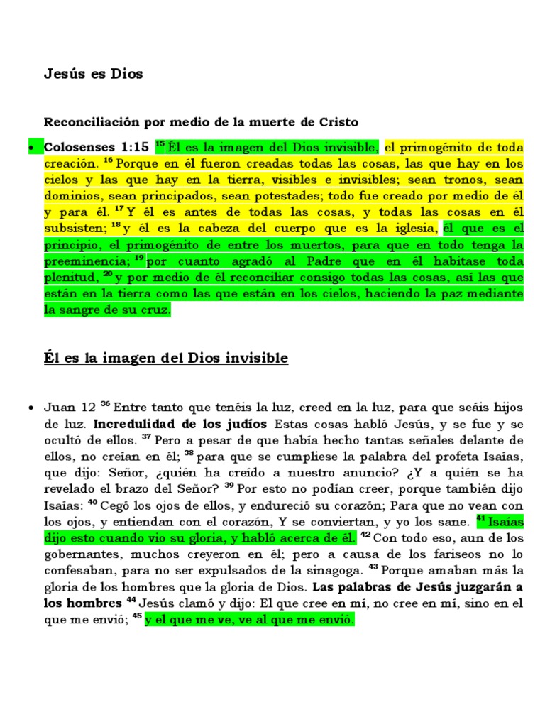 Jesús Es Dios | PDF | Jesús | Evangelio de Mateo