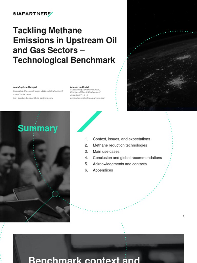 Sia Partners Tackling Methane Emissions In Upstream Oil And Gas Sectors Technological