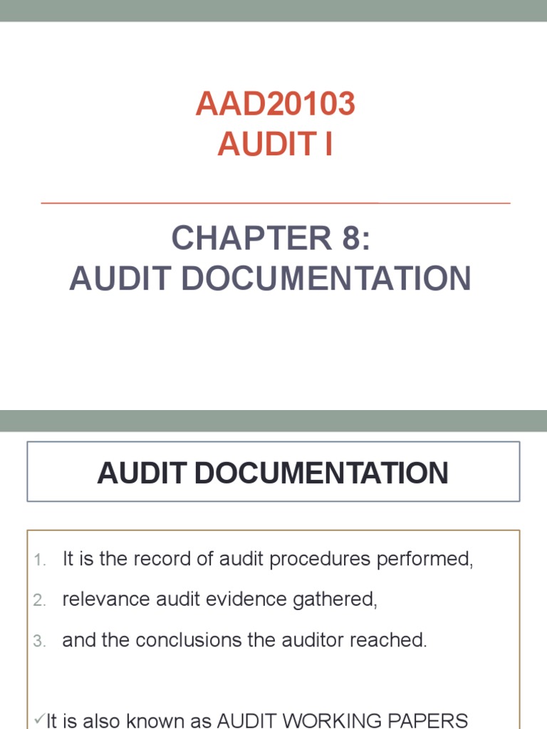 C8 Audit Documentation | PDF