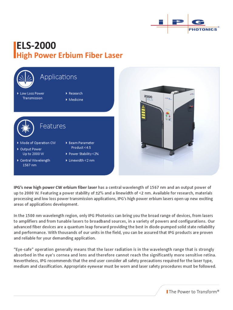 ELS 2000 Datasheet | PDF