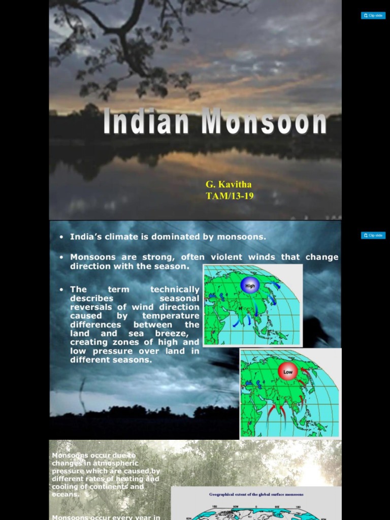 Monsoon of India PPT of PDF | PDF