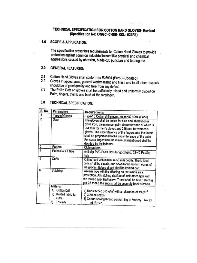 Technical Specification | PDF
