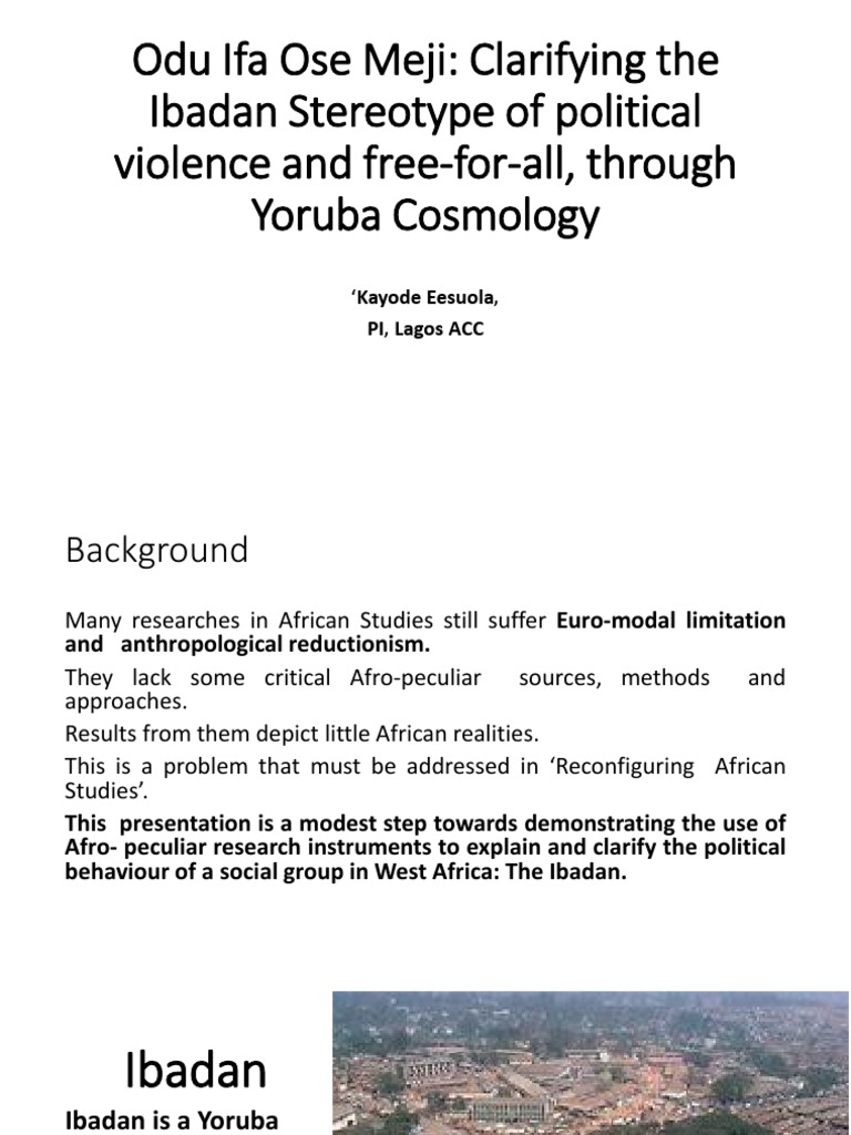 Odi Ifa Ose Meji | PDF | Nigeria | Stereotypes