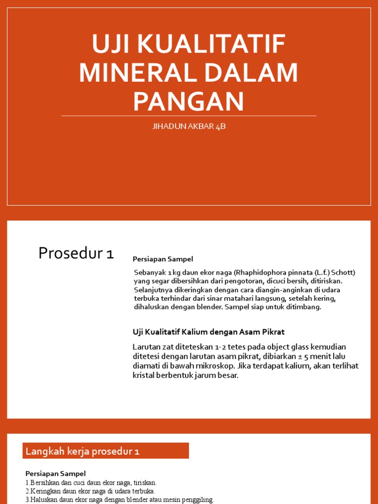 Jihadun Akbar - 4b - Uji Kualitatif Mineral | PDF