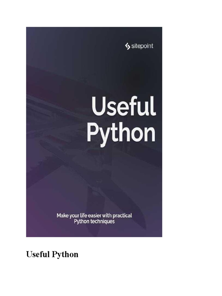 Useful Python | PDF Useful Python | PDF