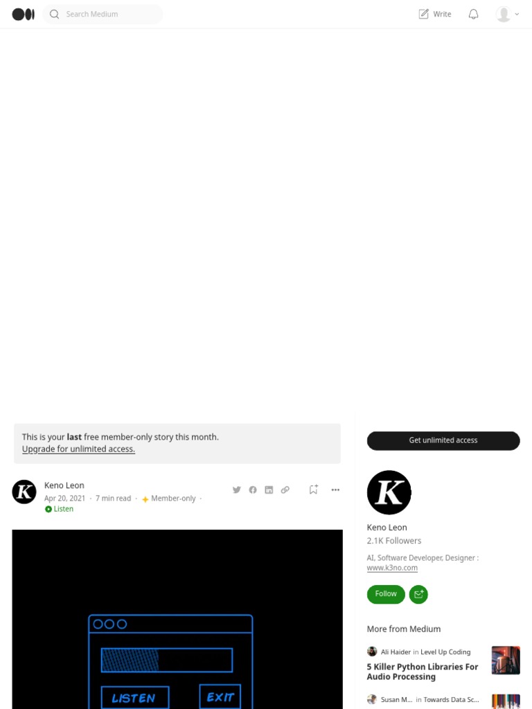 Integrating PyAudio & PySimpleGUI by Keno Leon Medium | PDF